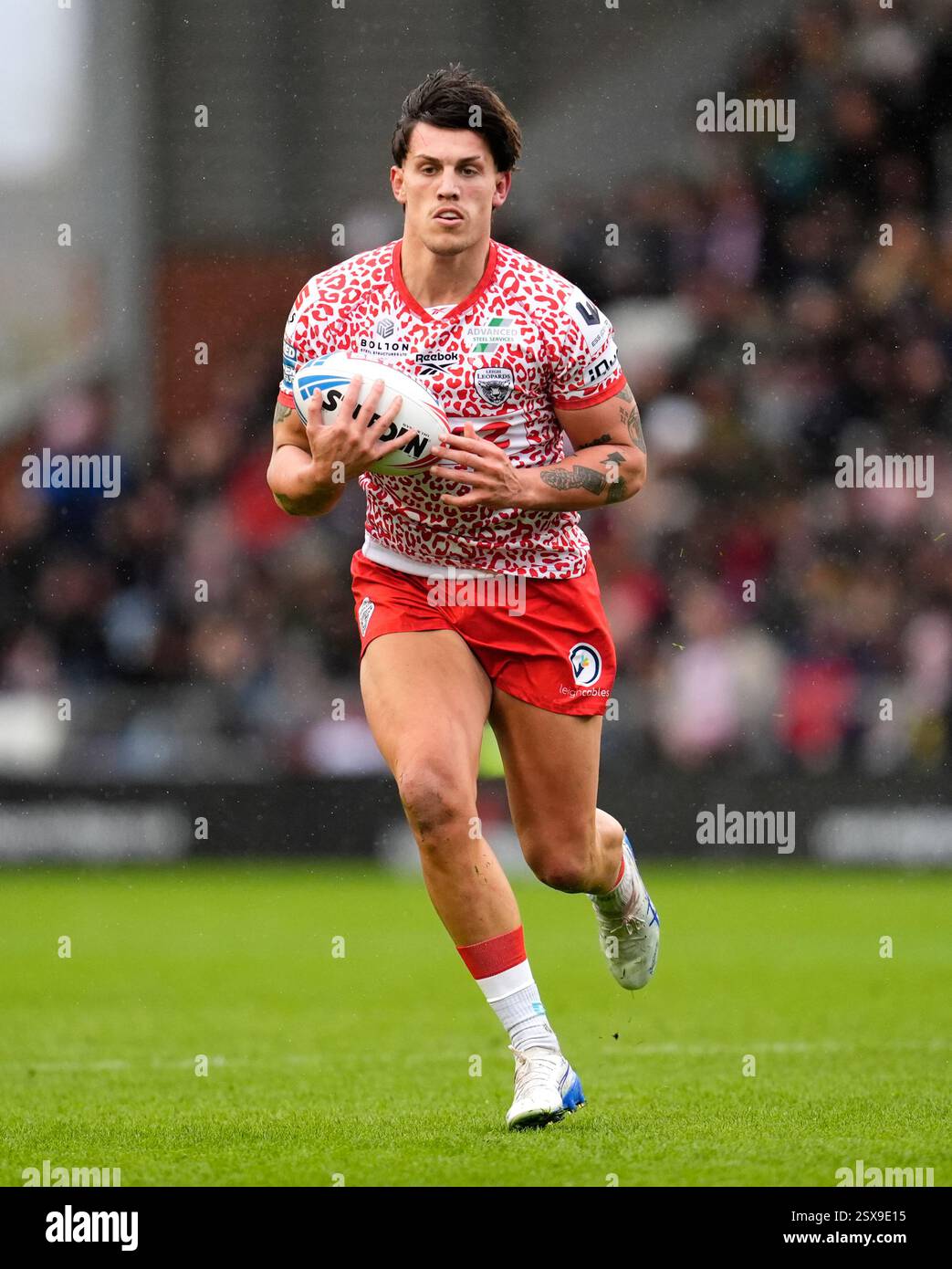 Leigh Leopards' Owen Trout during the Betfred Super League match at the ...