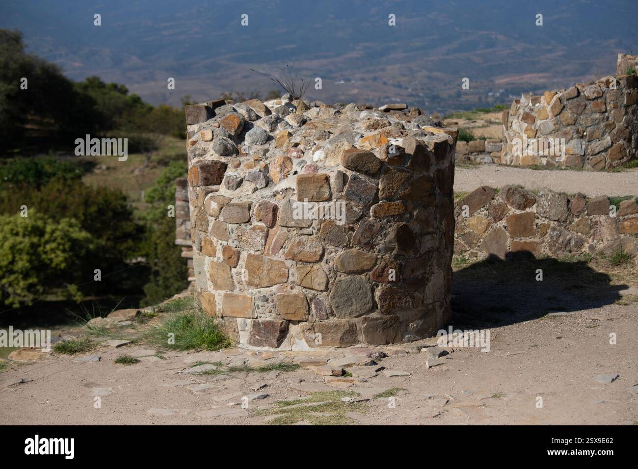 Ancient archaeological ruins of Monte Alban in the Oaxaca region of ...