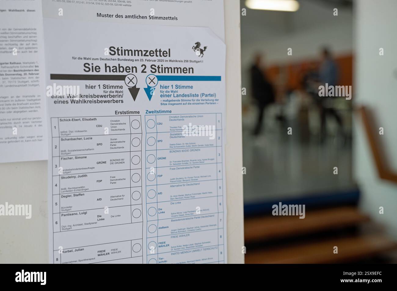 23 February 2025, Baden-Württemberg, Stuttgart: A sample of the ...
