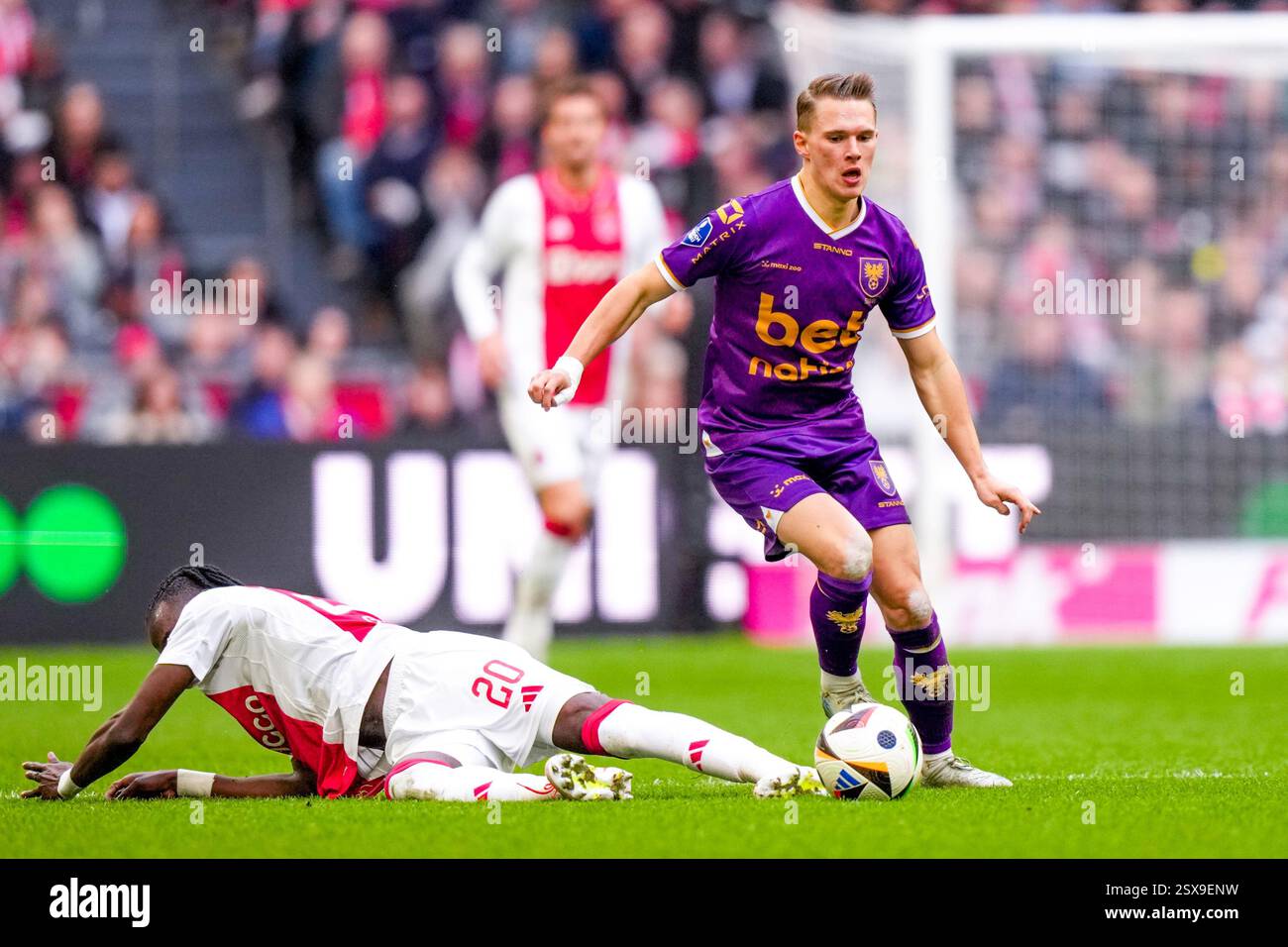 Amsterdam, Netherlands. 23rd Feb, 2025. AMSTERDAM, 23-02-2025, Johan Cruijff ArenA, Season 2024/ ...