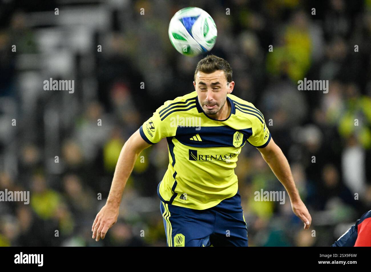 Nashville SC Jack Maher (5) during an MLS soccer match against the New ...