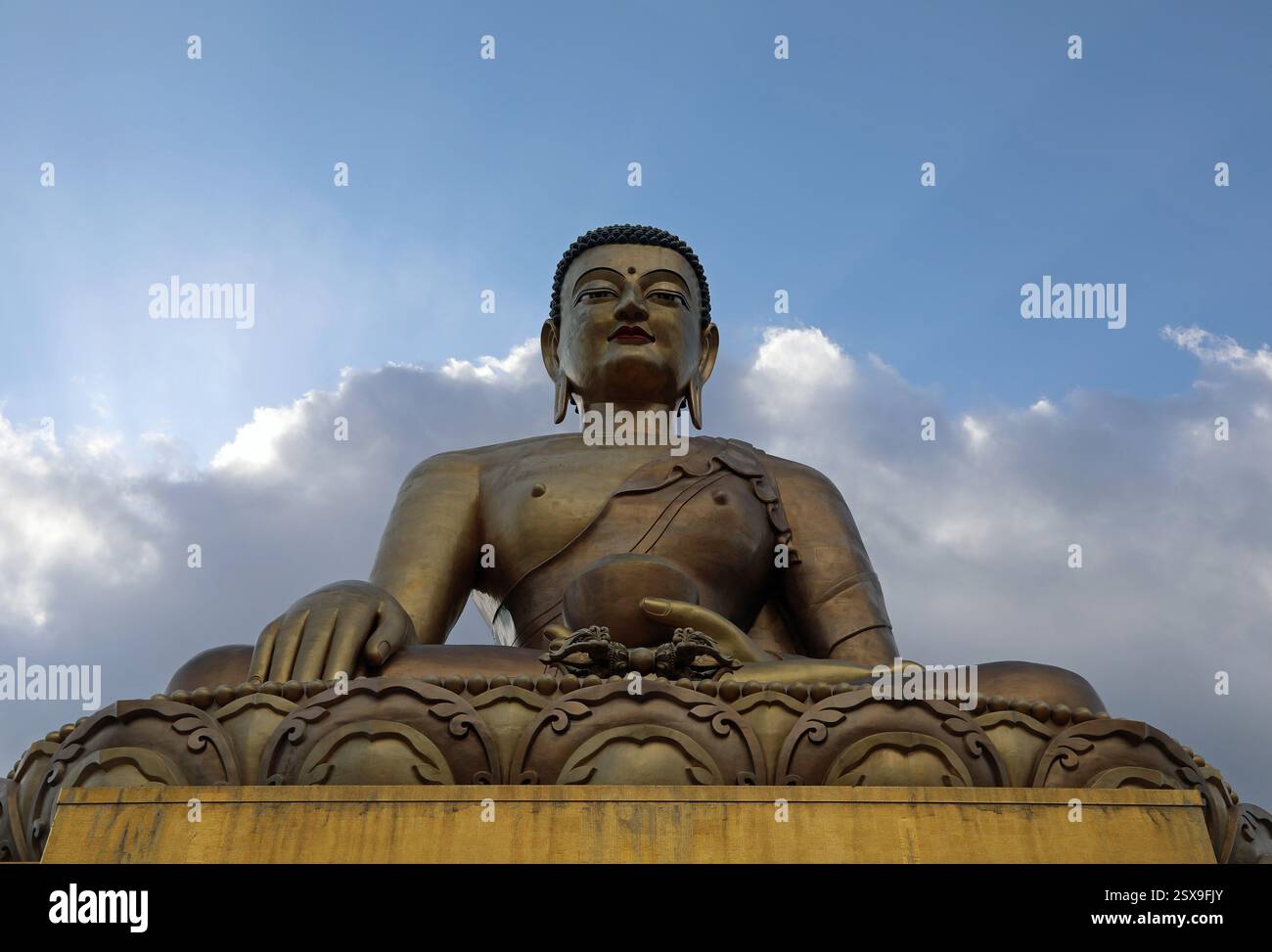 Buddha Dordenma Statue at Thimphu in the Kingdom of Bhutan Stock Photo ...