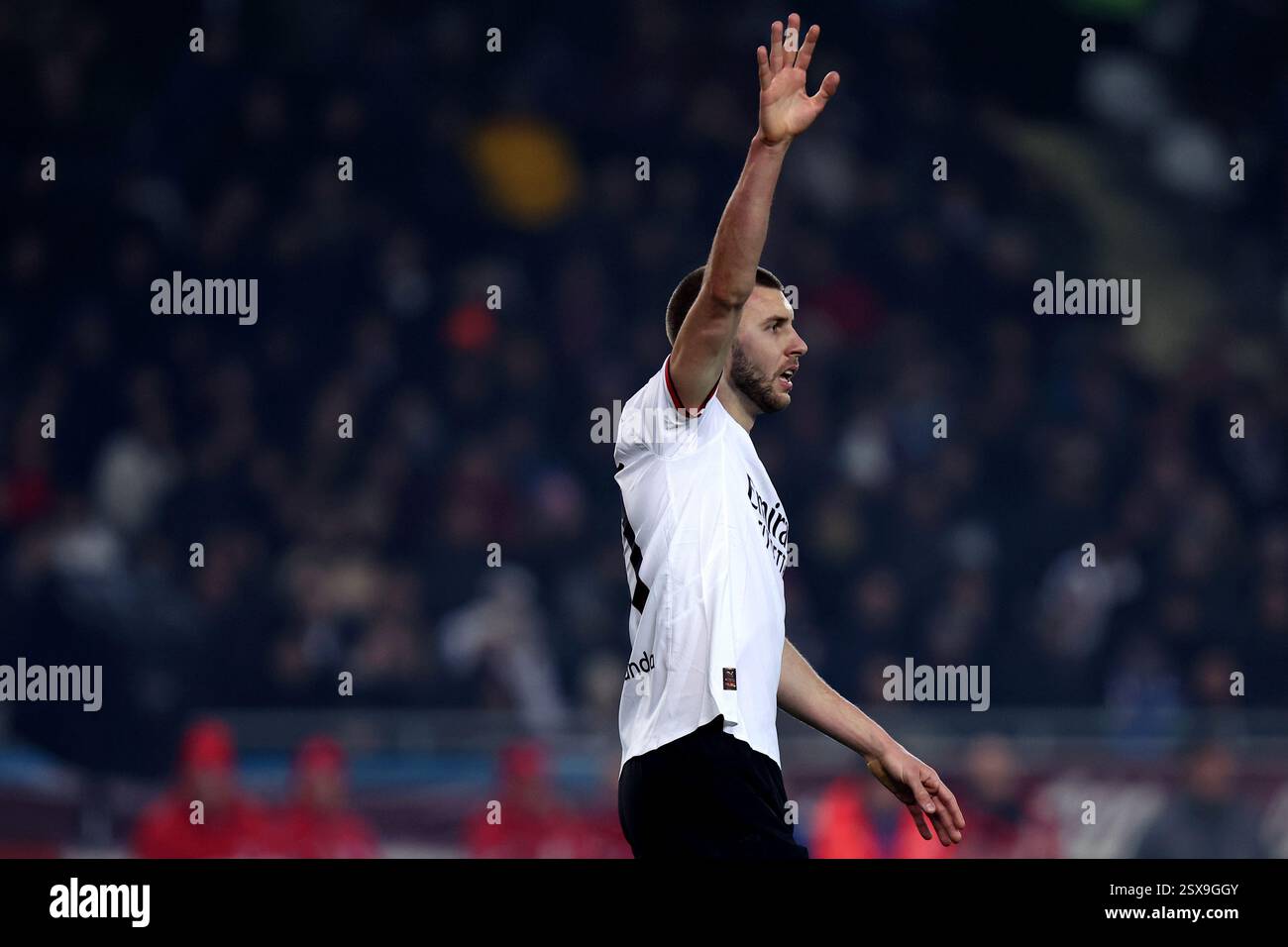 Torino, Italy. 22nd Feb, 2025. Strahinja Pavlovic of Ac Milan gestures ...