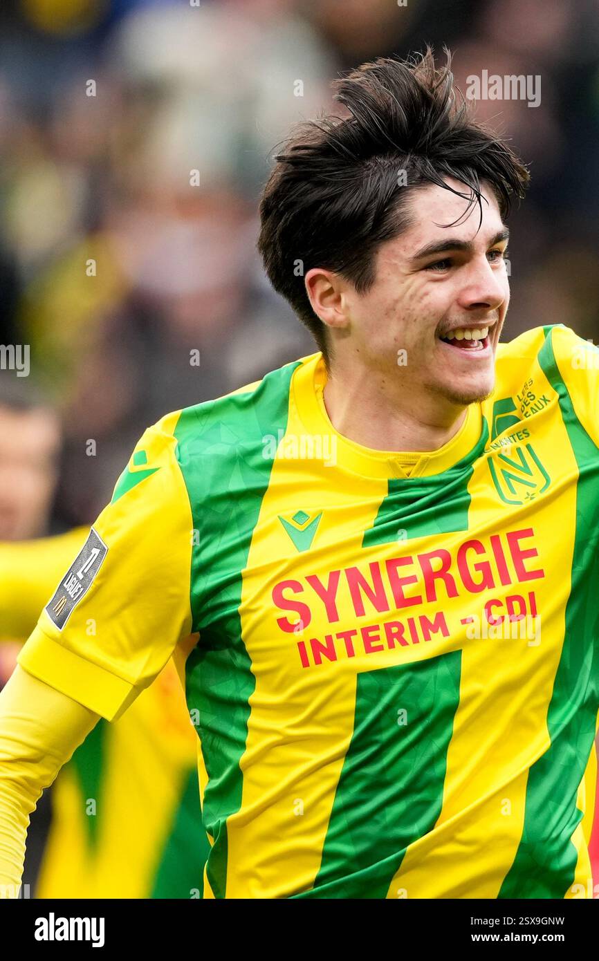 France. 23 Feb, 2025. Nantes, France. 23rd Feb 2025. 66 Louis LEROUX ...