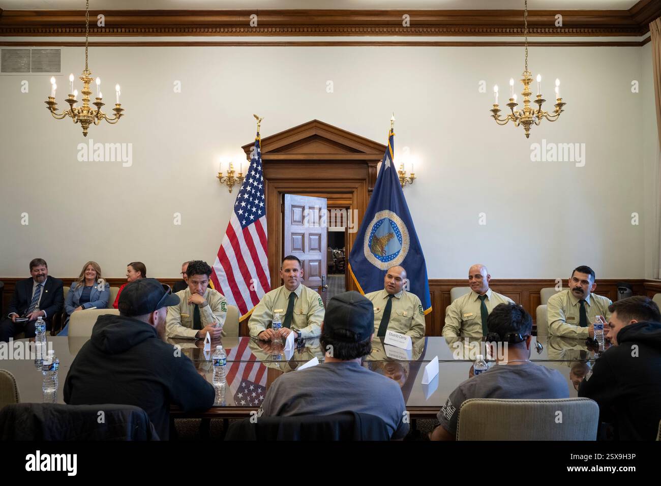 U.S. Secretary of Agriculture Brooke Rollins hosts a roundtable ...