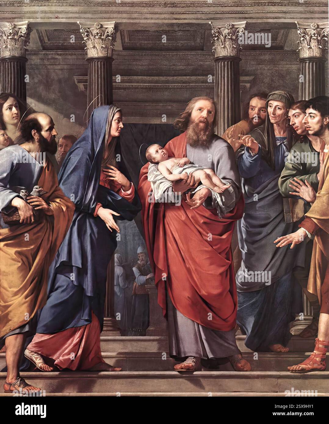 CHAMPAIGNE, Philippe de (b. 1602, Bruxelles, d. 1674, Paris) The Presentation of the Temple 1648 ...