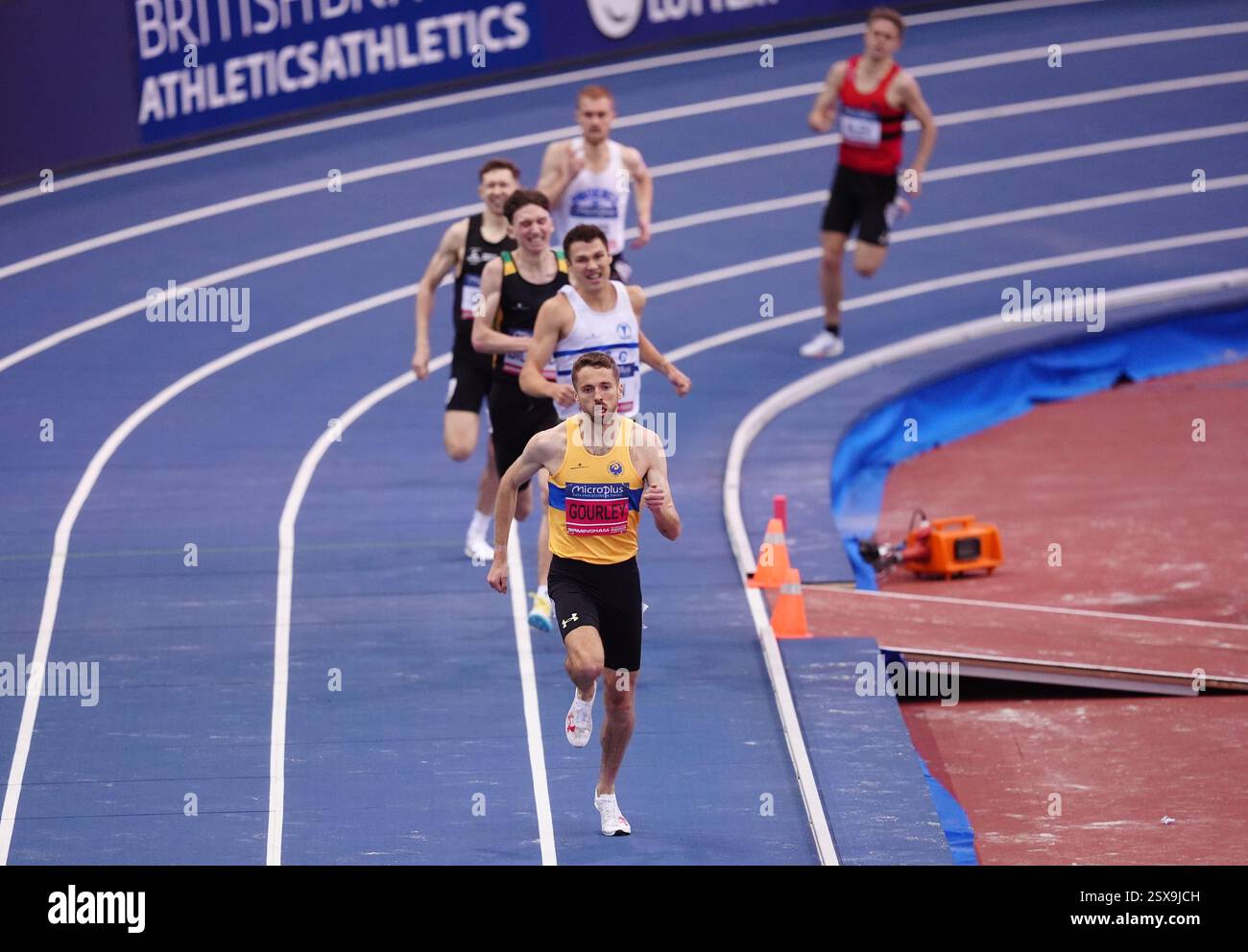 Neil Gourley winning the Men's 1500m on day two of the Microplus UK ...