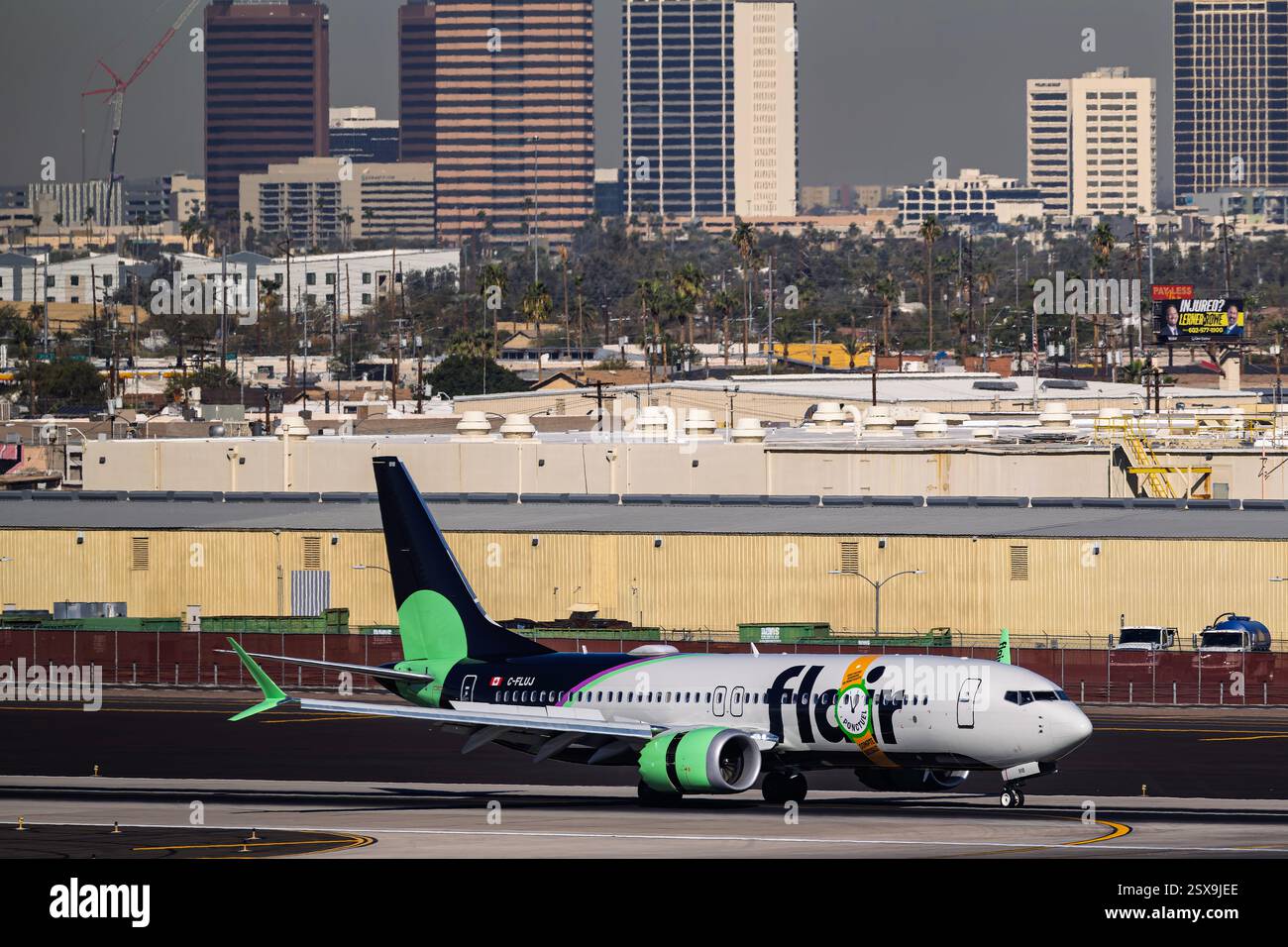 Sky Harbor Airport 2-22-2025 Phoenix, AZ USA Flair Airlines Boeing 737 ...