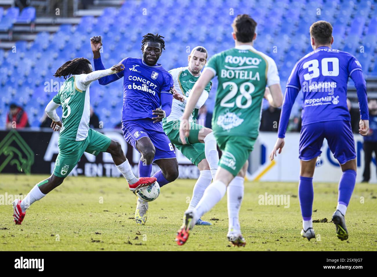 Maasmechelen, Belgium. 23rd Feb, 2025. RAAL's Joel Ito and Patro Eisden ...