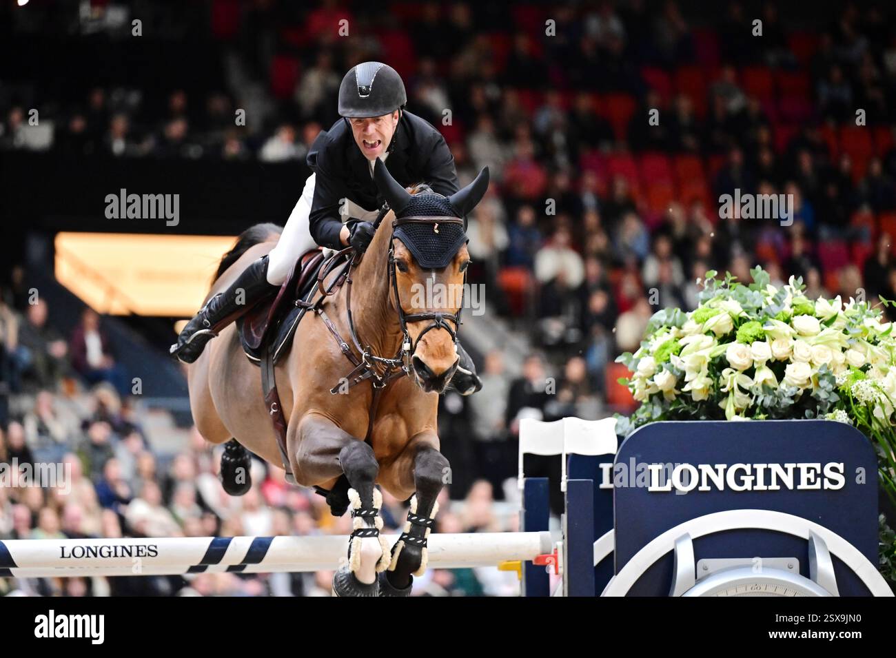 Netherlands' Maikel van der Vleuten on the horse Beauville Z N.O.P in ...