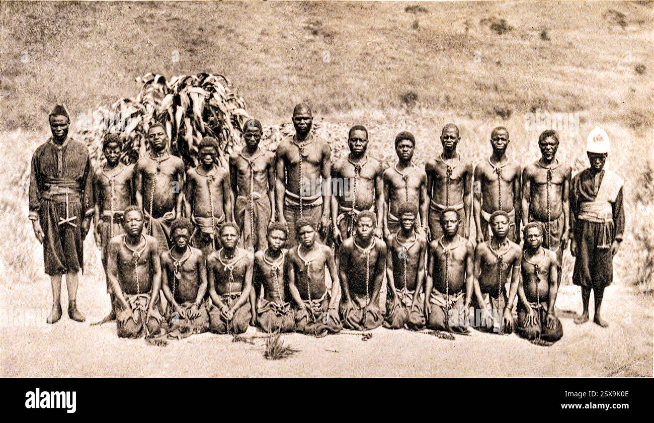 A political caricature depicting King Leopold II of Belgium and his ...