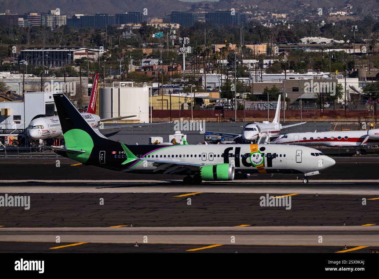 Sky Harbor Airport 2-22-2025 Phoenix, AZ USA Flair Airlines Boeing 737 ...
