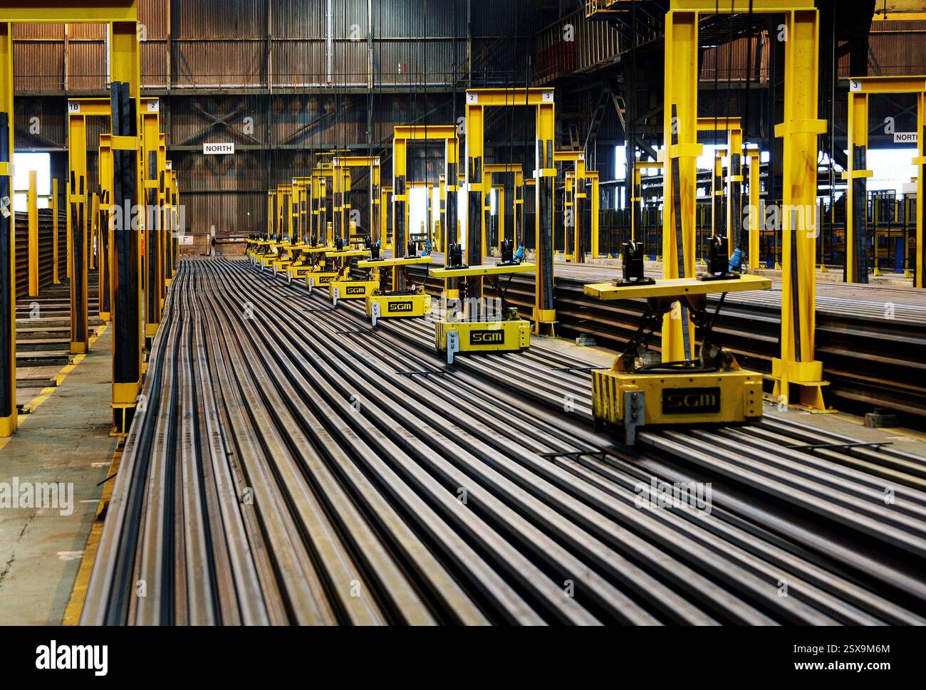 Steelworks heavy hot steel rolling mill for railway, wire rod and ...