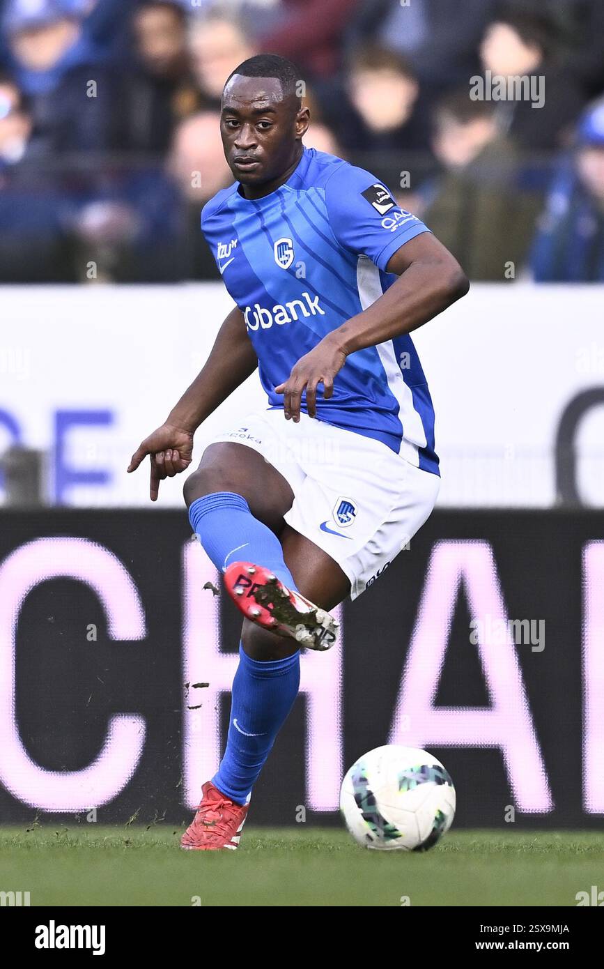Genk's Mujaid Sadick pictured in action during a soccer match between ...