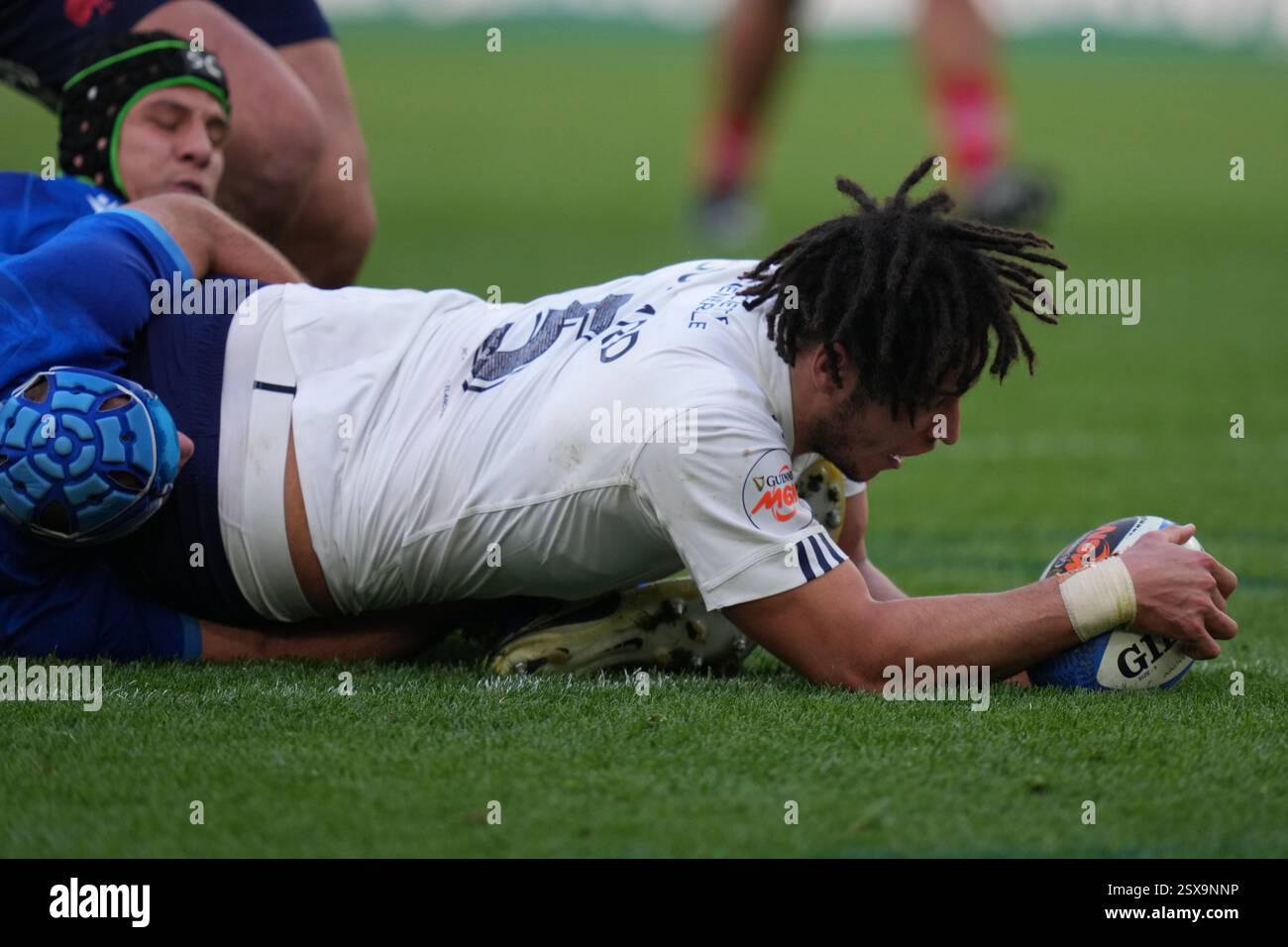 Roma, Italia. 23rd Feb, 2025. France's Mickael Guillard during the Six ...