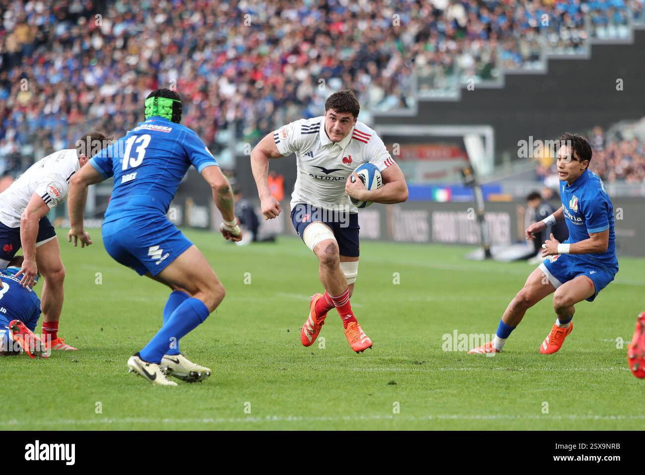 Paul Boudehent (France) during Italy vs France, Rugby Six Nations match ...