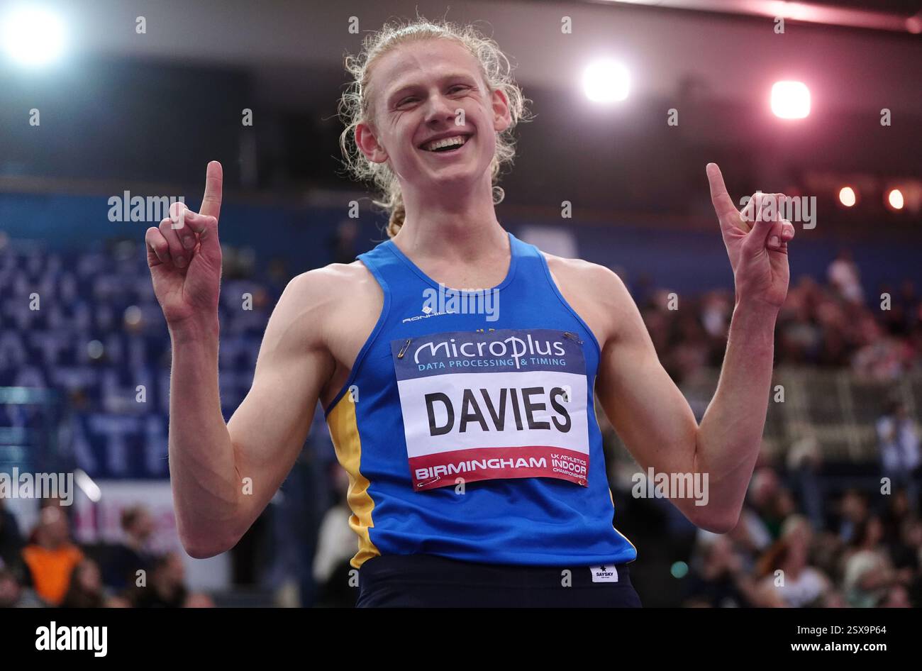 Justin Davies wins the Men's 800m on day two of the Microplus UK ...