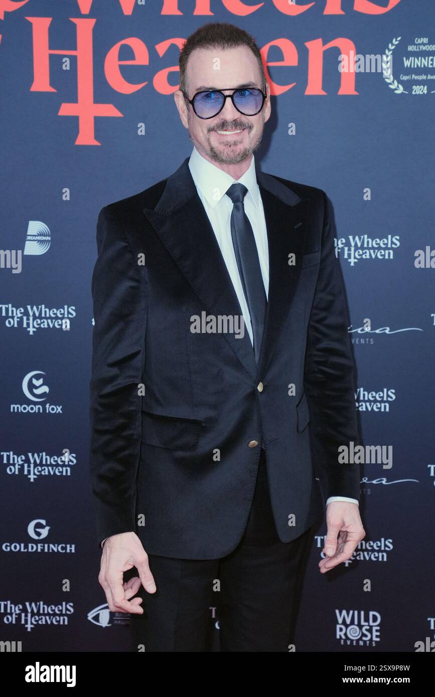 Gary Stretch attending the London premiere of The Wheels of Heaven at ...