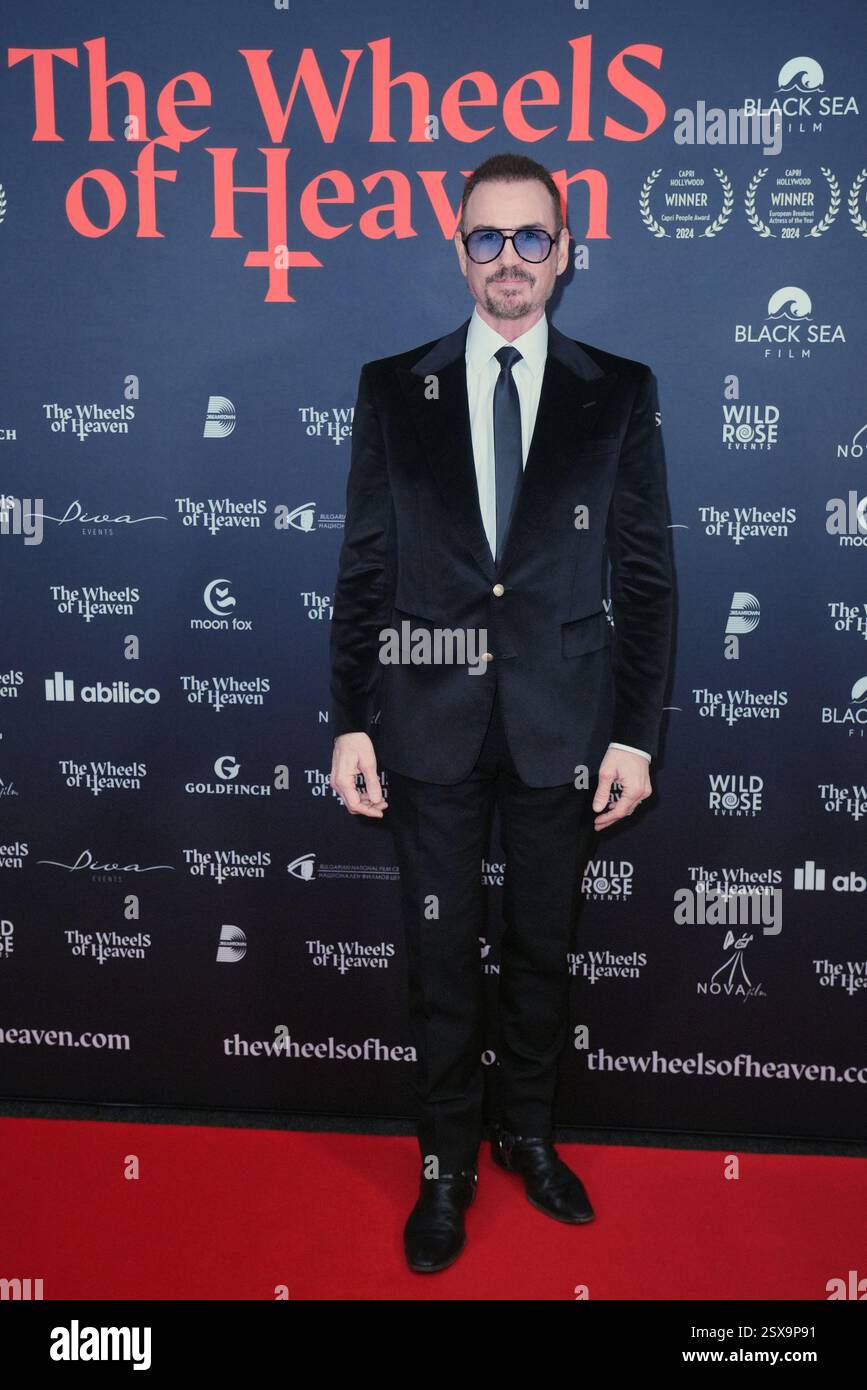 Gary Stretch attending the London premiere of The Wheels of Heaven at ...