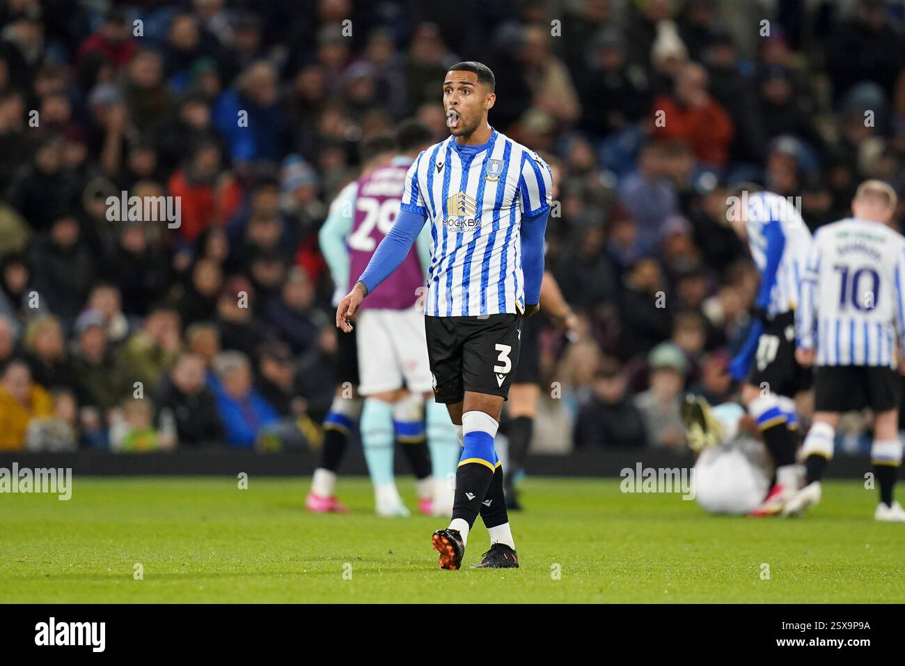 Sheffield Wednesday defender Max Lowe (3) reacts during the Burnley FC ...