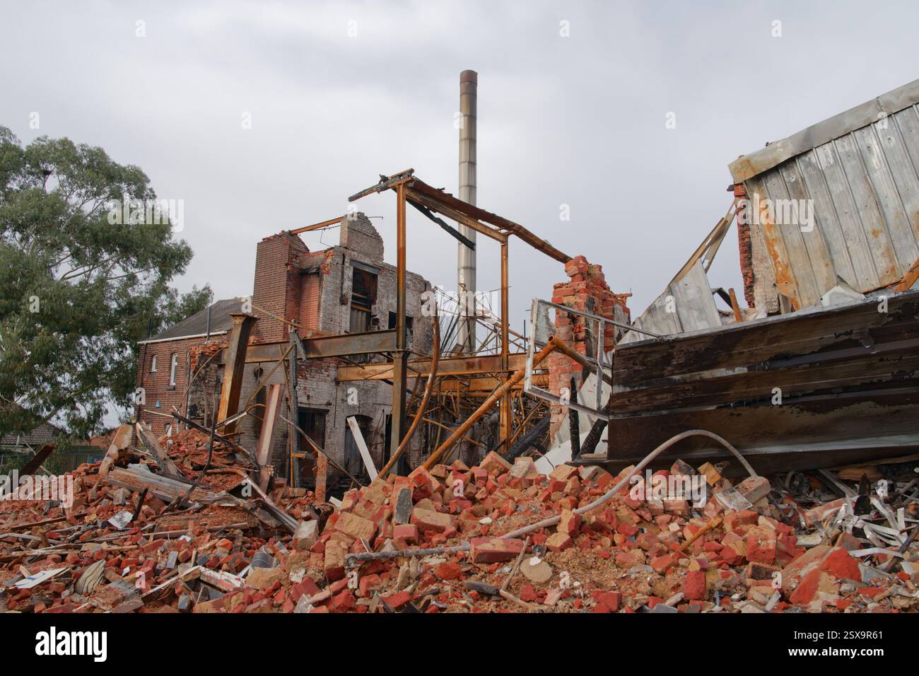 Burned-out ruins of Van Dal shoemakers, the last shoe factory in ...