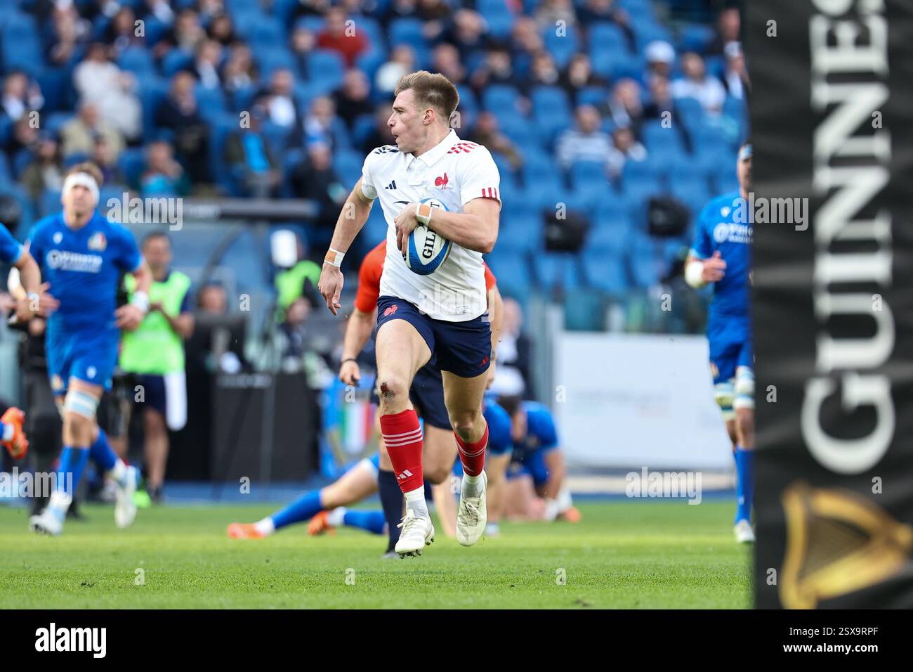 Rome, Italy. 23rd Feb, 2025. Leo Barre (France) during Italy vs France ...