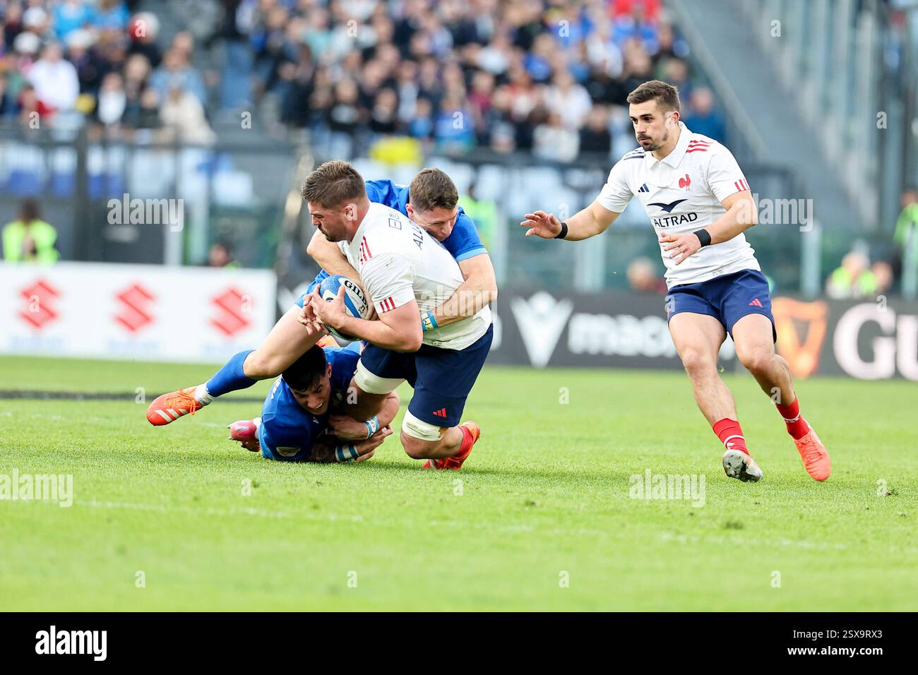 Rome, Italy. 23rd Feb, 2025. Gregory Alldritt (France) during Italy vs ...