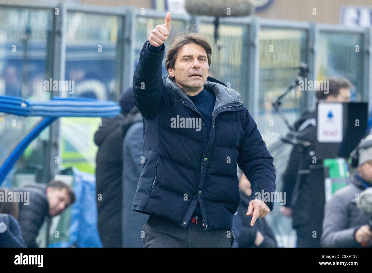 Antonio Conte head coach Napoli during serie A matchComo 1907 vs SSC ...