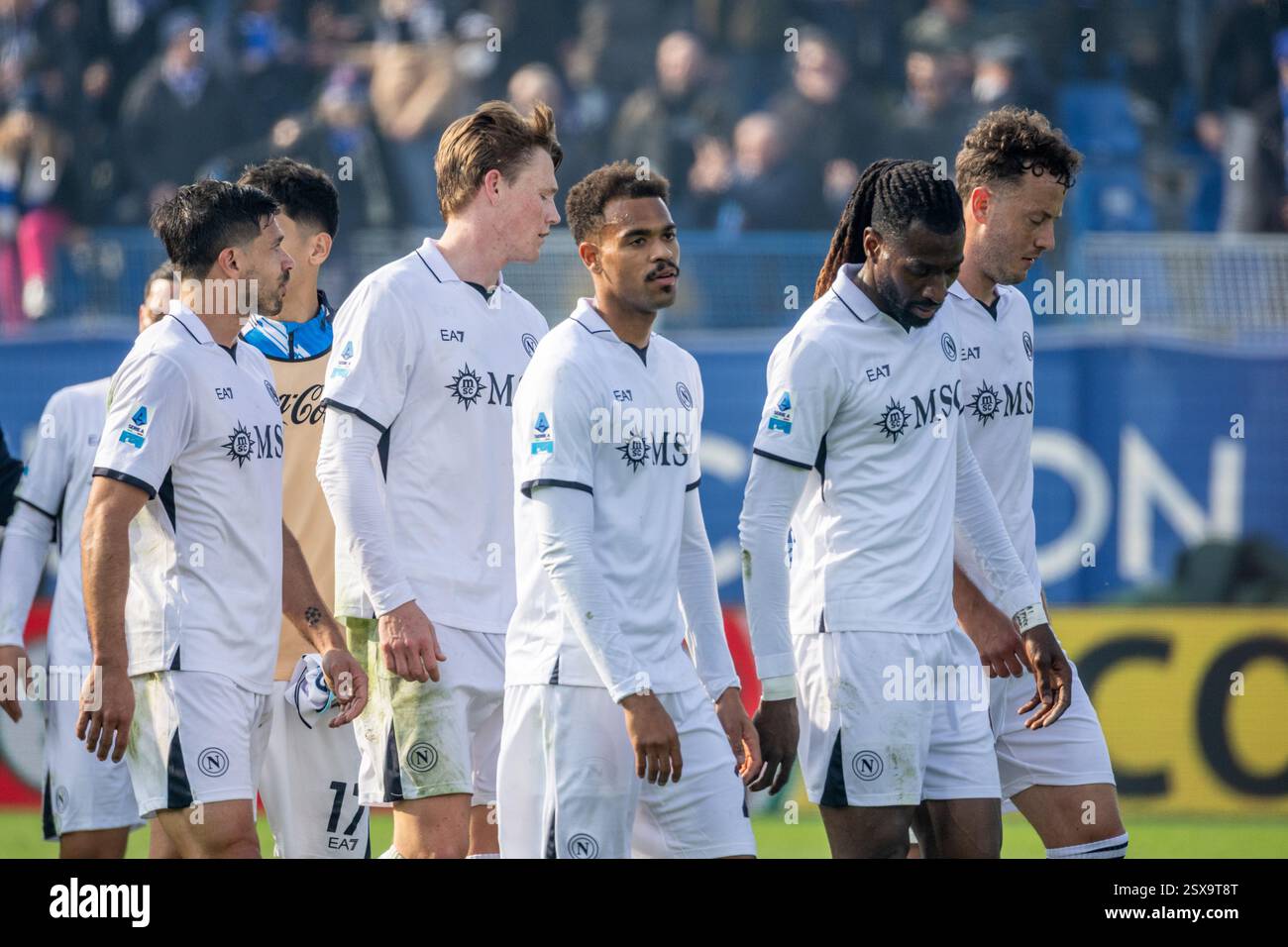 Como, Italy. 23rd Feb, 2025. Napoli players disappointed for loosing ...