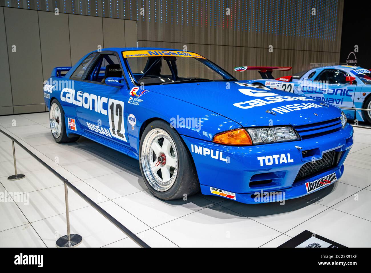 Calsonic race team car No.12, based on the eight-generation Nissan ...