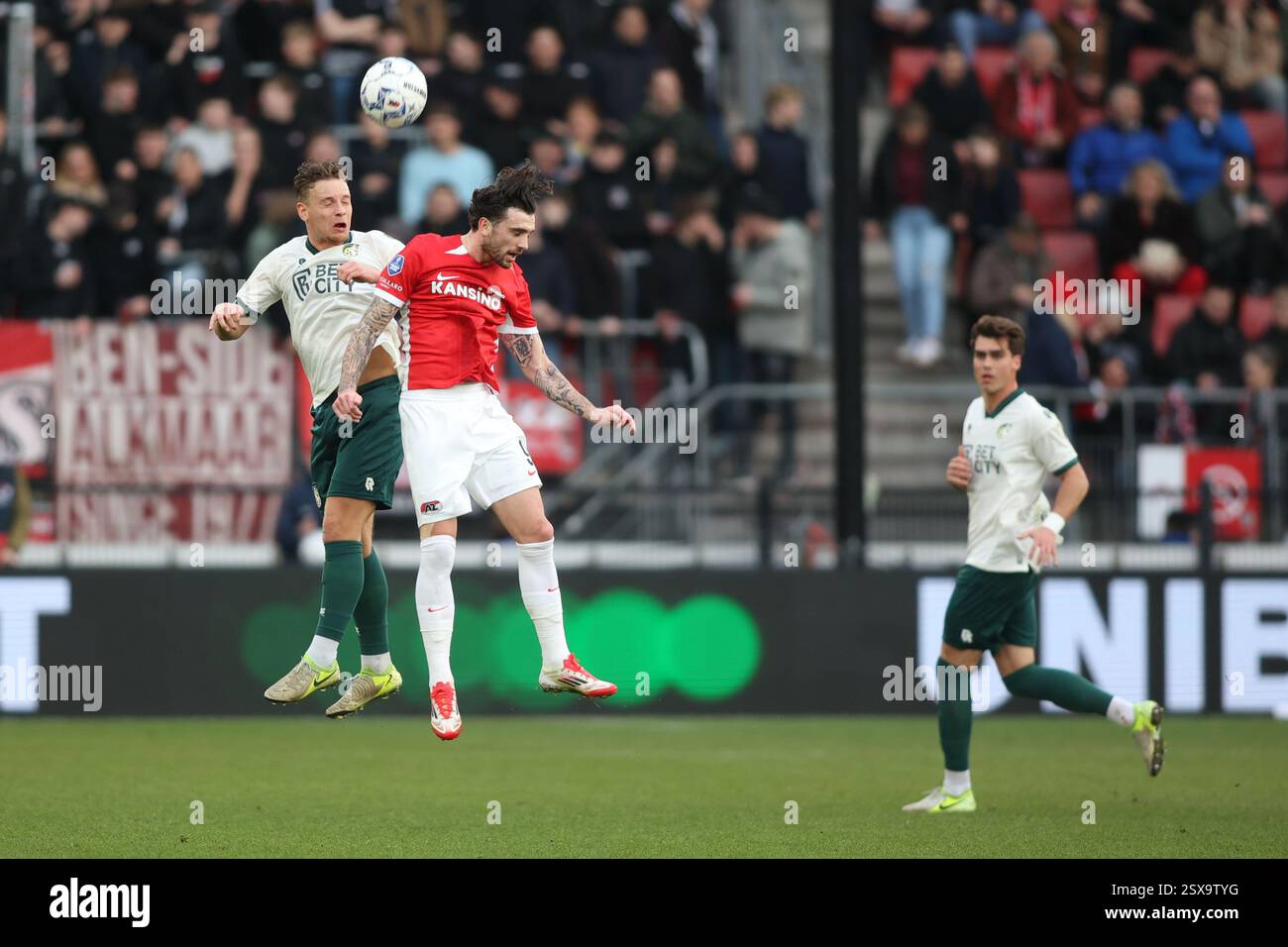 Alkmaar, Netherlands. 23rd Feb, 2025. ALKMAAR - 23-02-2025, AFAS Stadium. Dutch Eredivisie ...