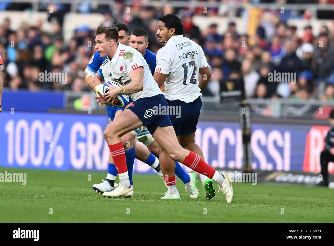 Rome, Italy. 23rd Feb 2025. Leo Barré of Francein action during the ...