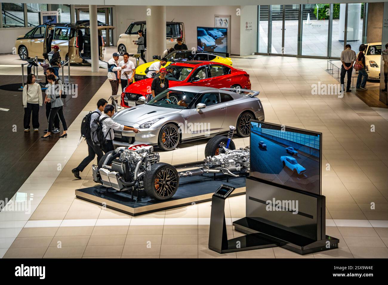 General view of the Nissan Global Headquarters Gallery, Yokohama ...