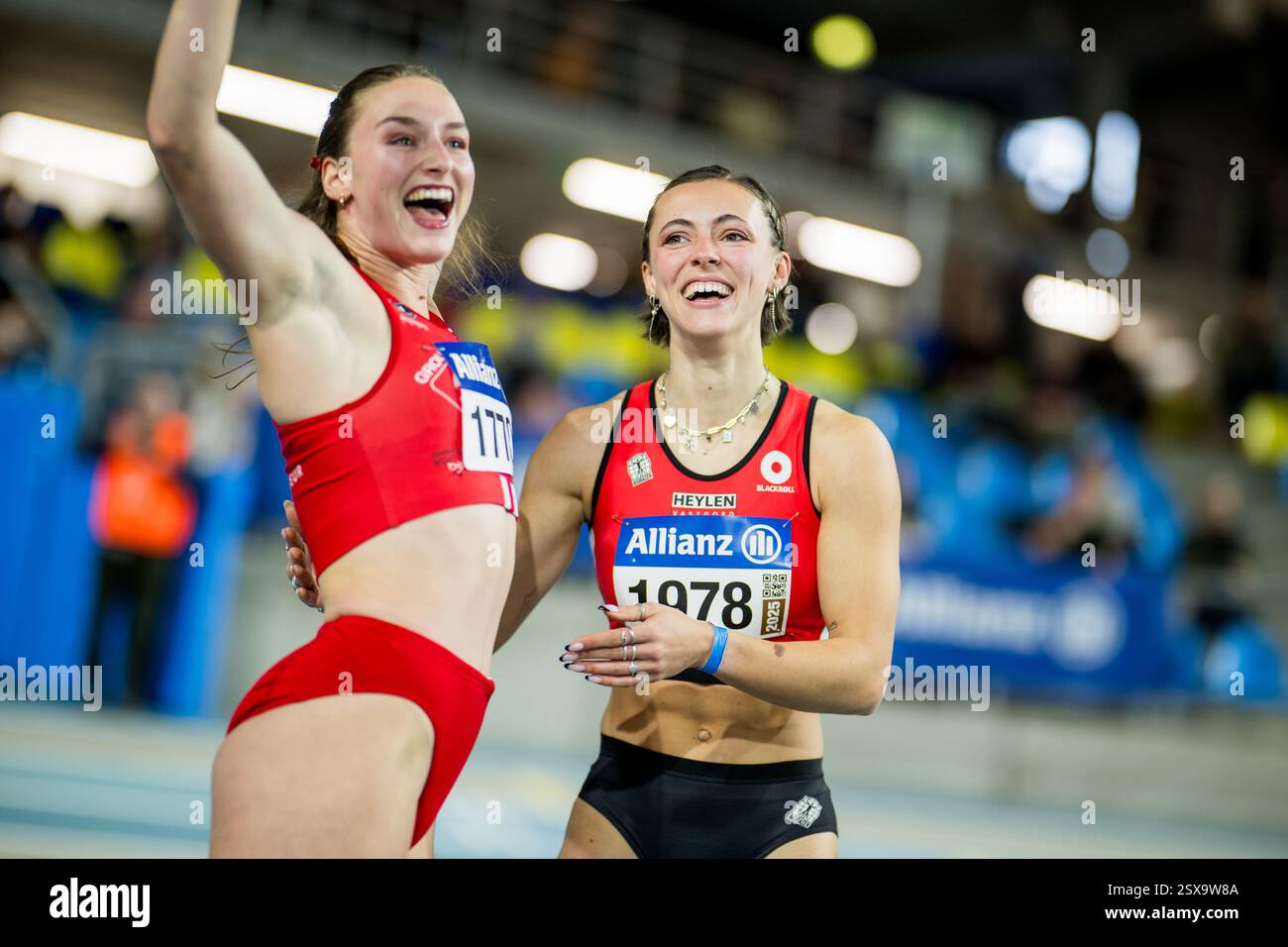 Gent, Belgium. 23rd Feb, 2025. Belgian Rani Rosius and Belgian Rani ...