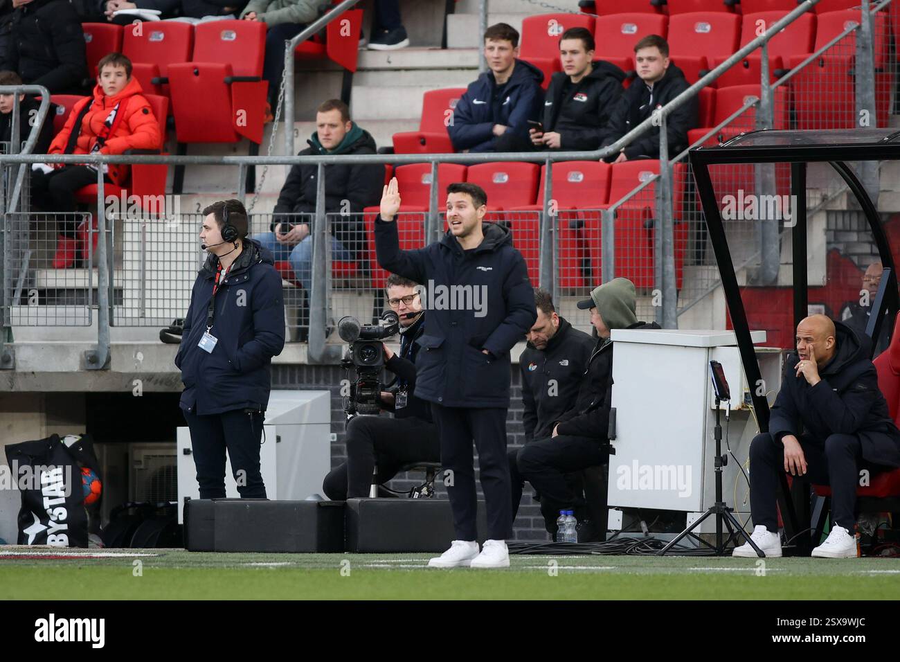 Alkmaar, Netherlands. 23rd Feb, 2025. ALKMAAR - 23-02-2025, AFAS Stadium. Dutch Eredivisie ...