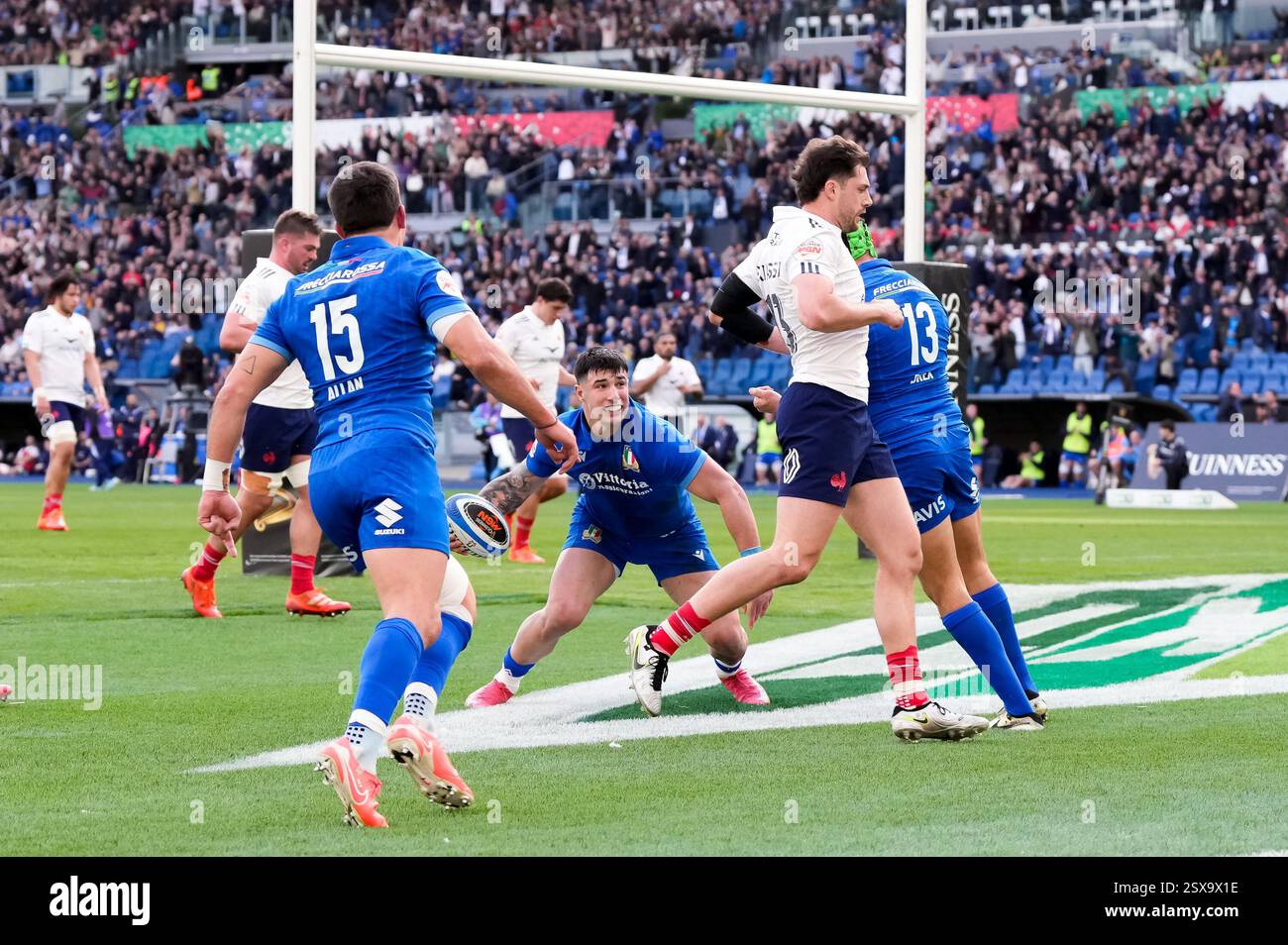 Rome, Italy. 23rd Feb, 2025. Tommaso Menoncello of Italy scores first ...