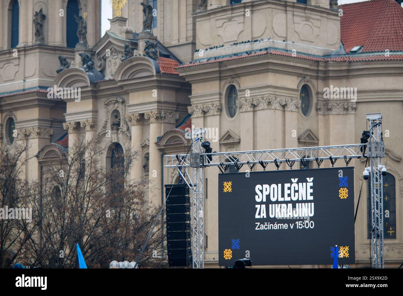 “Together for Ukraine” rally in support of Ukraine on anniversary of Russian invasion, Old Town ...