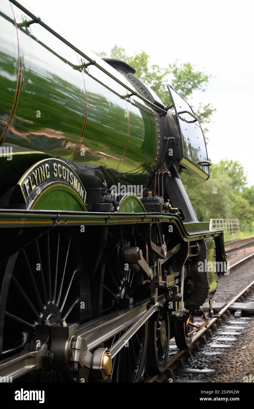 The Flying Scotsman on its centenary tour on the Bluebell line Stock ...