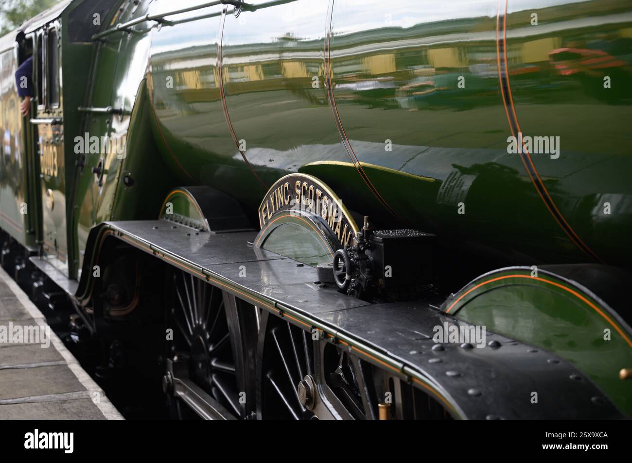 The Flying Scotsman on its centenary tour on the Bluebell line Stock ...