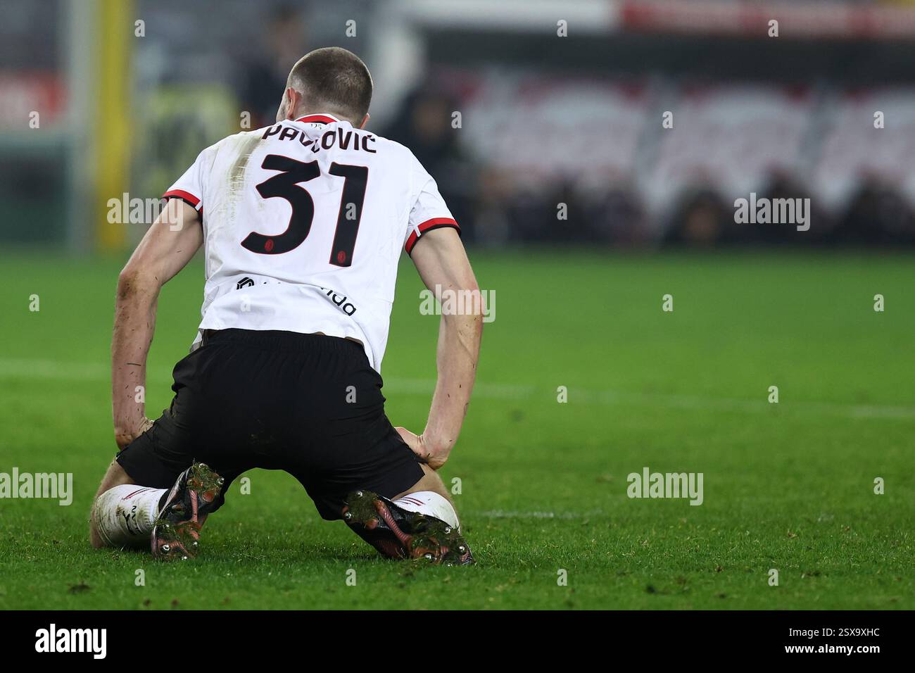 Torino, Italy. 22nd Feb, 2025. Strahinja Pavlovic of Ac Milan looks ...