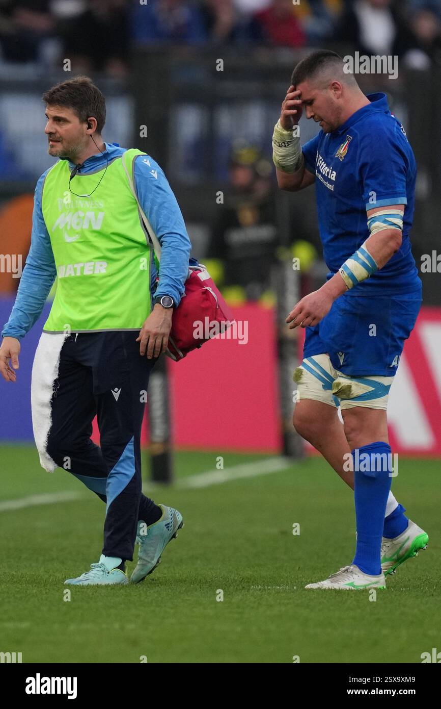 Italy's Sebastian Negri during the Six Nations rugby union match ...