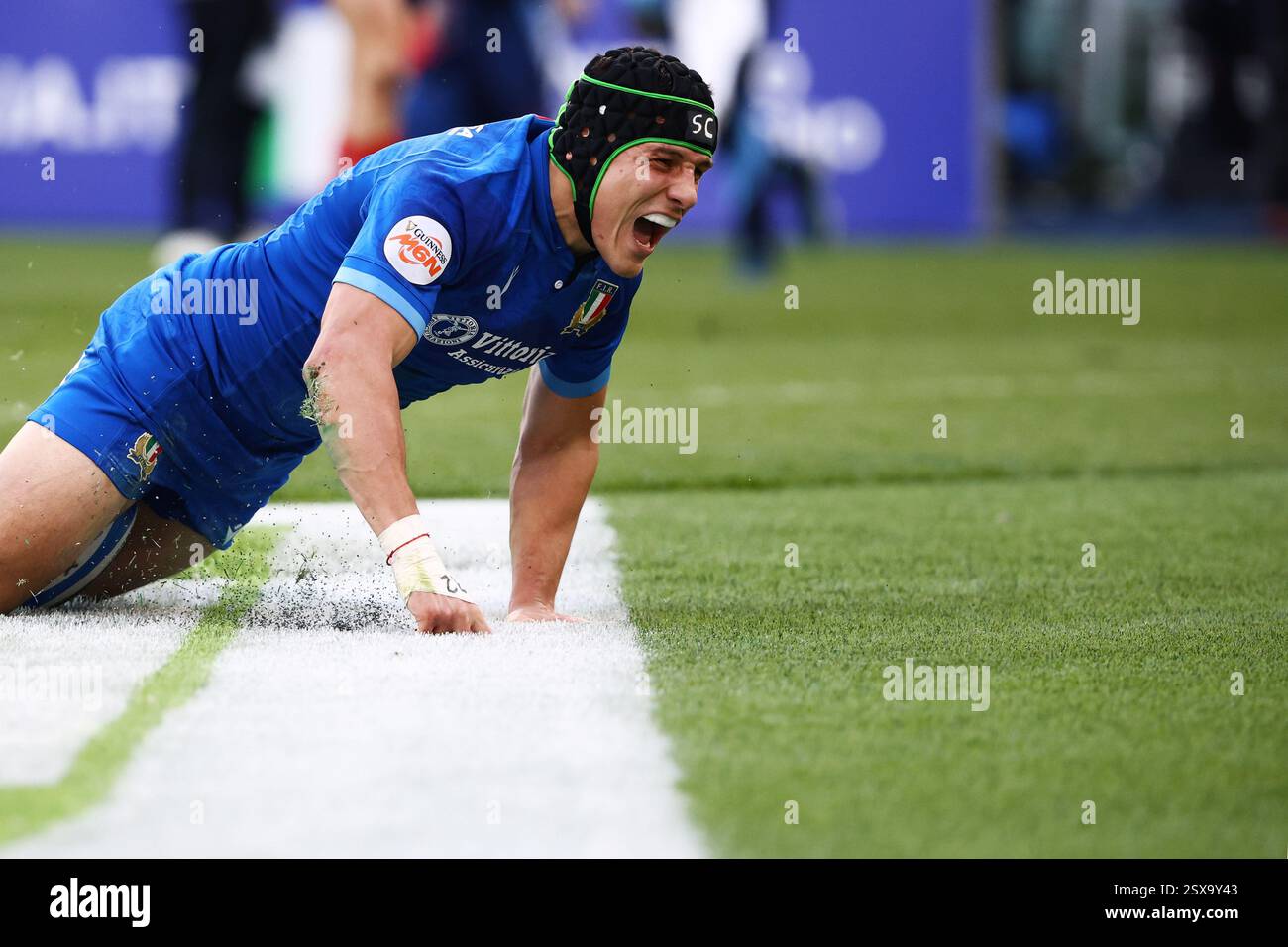 Rome, Italy. 23th Feb, 2025. Juan Ignacio Brex of Italy celebrates ...