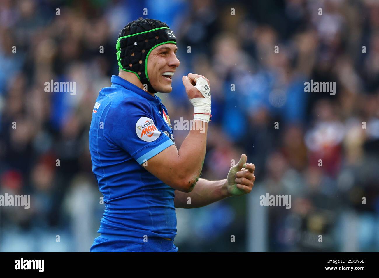 Rome, Italy. 23th Feb, 2025. Juan Ignacio Brex of Italy celebrates ...
