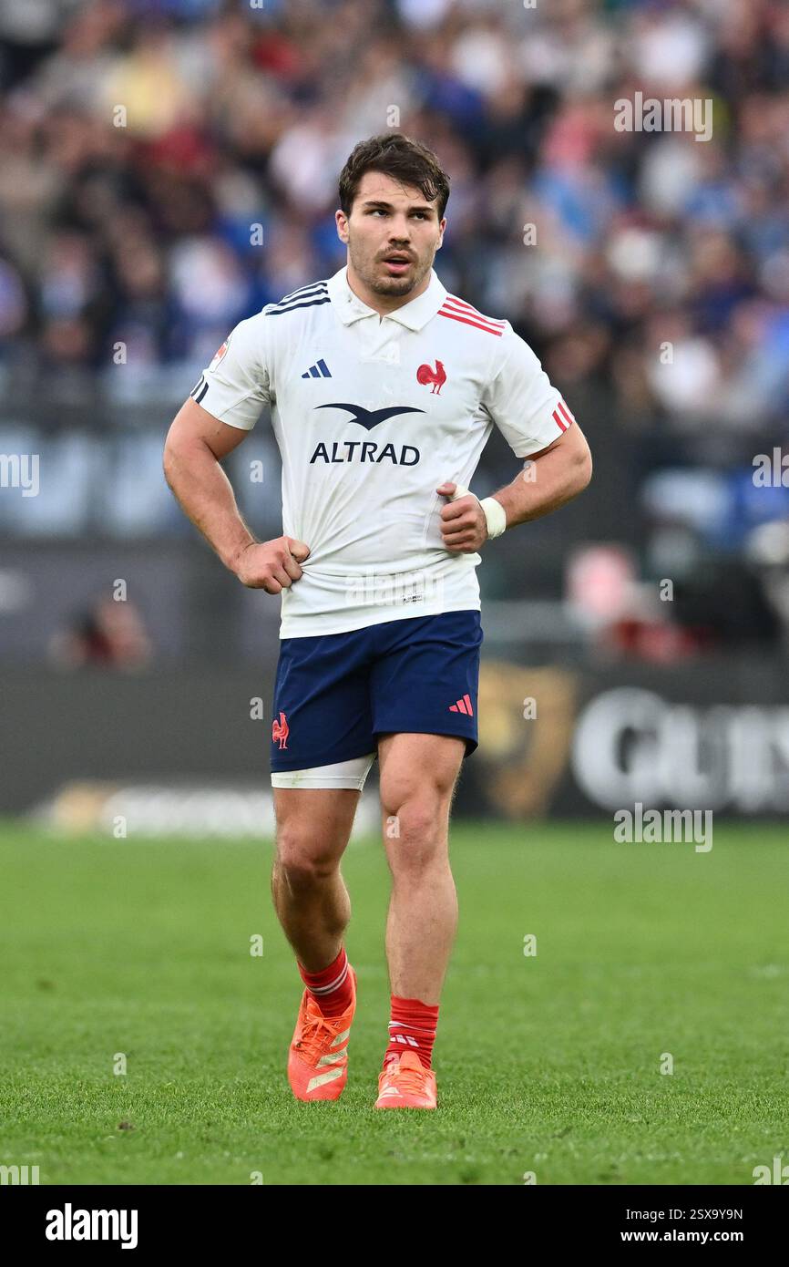 Rome, Italy. 23rd Feb, 2025. Antoine Dupont of France in action during ...