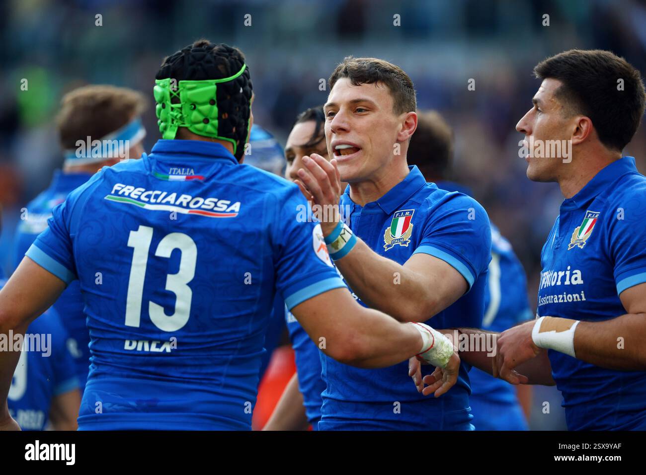 Rome, Italy. 23th Feb, 2025. Juan Ignacio Brex of Italy celebrates with ...