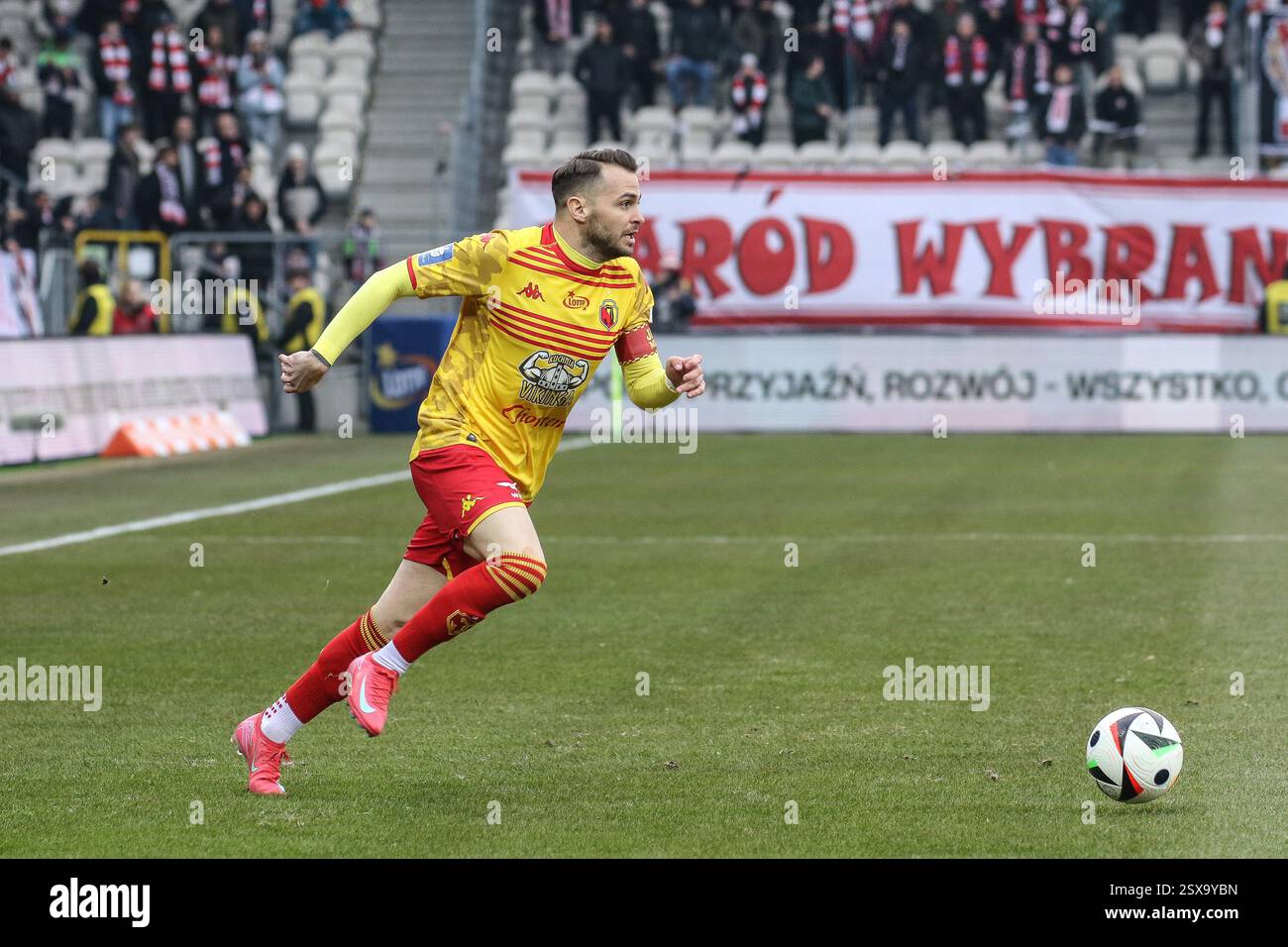 Krakow, Poland, 23rd February, 2024, football 2024 2025 PKO BP Ekstraklasa - Polish Top League ...