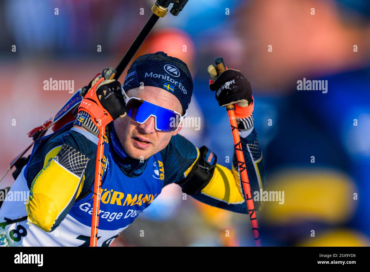 Jesper Nelin of, Sweden. , . after men's 15 km mass start during the ...
