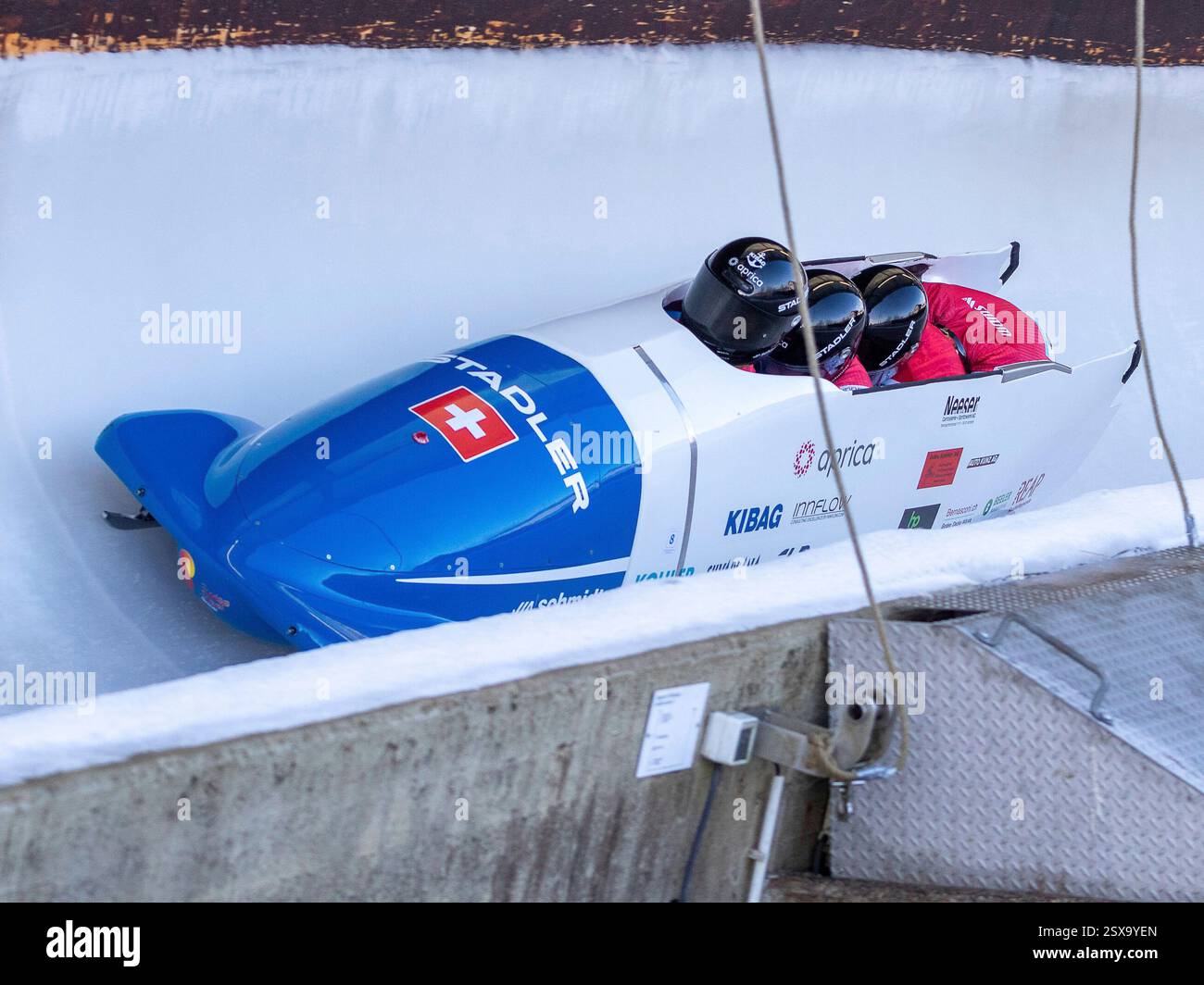 Winterberg, Deutschland. 23rd Feb, 2025. Nils Reich, Andri Koeferli ...