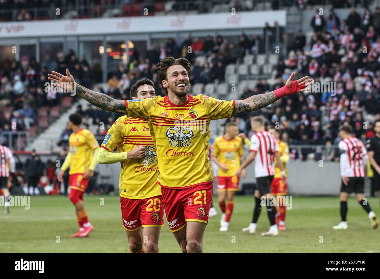 Krakow, Poland. 23rd Feb, 2024. football 2024 2025 PKO BP Ekstraklasa ...