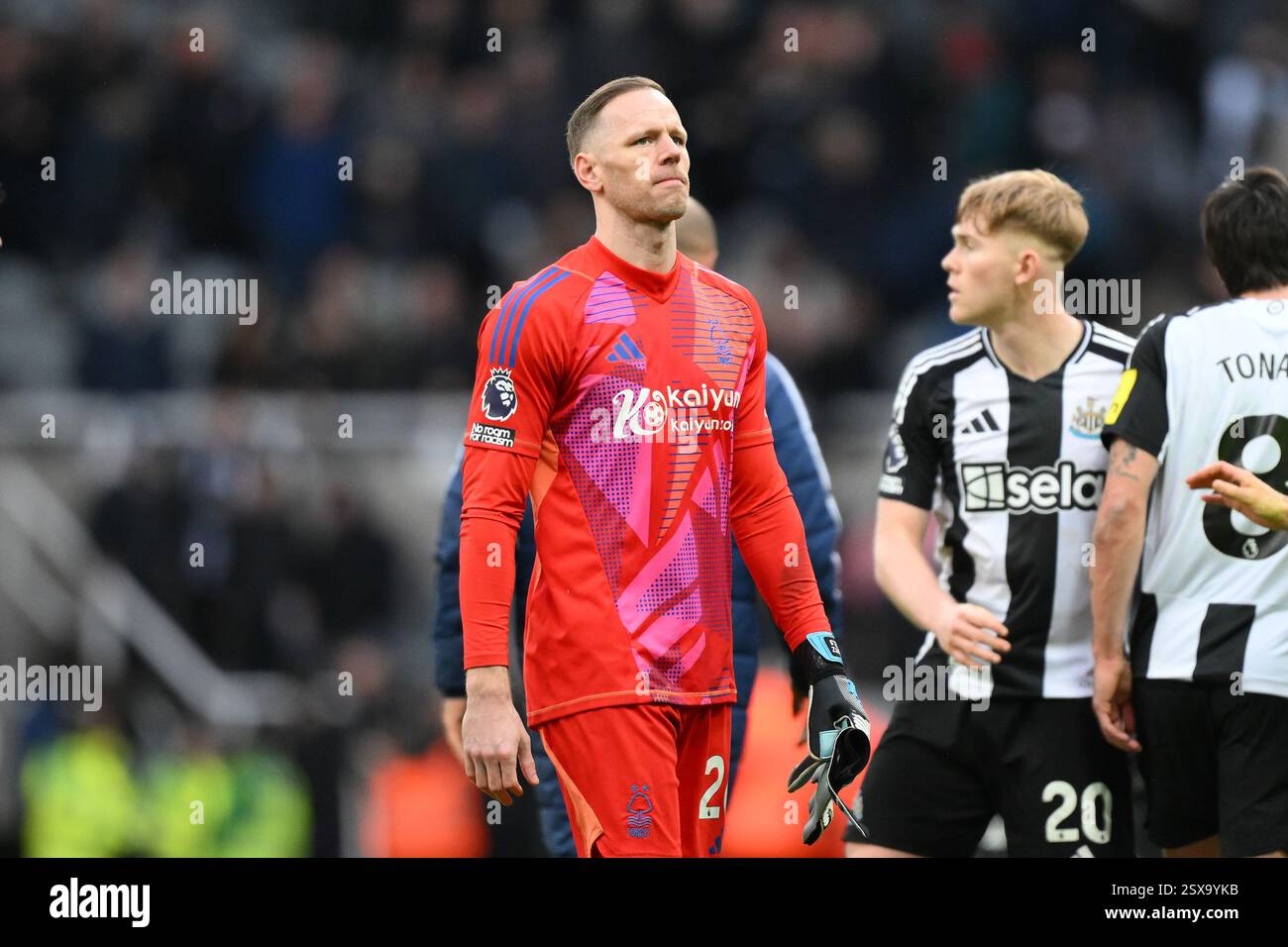 Newcastle on Sunday 23rd February 2025. Matz Sels, Nottingham Forest ...